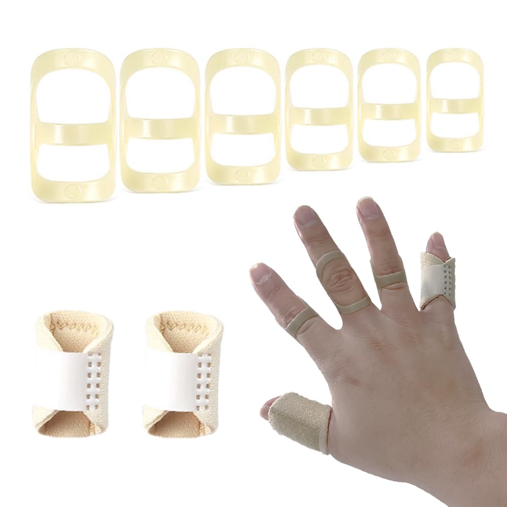 Amazon.com: Oval Finger Splints & Trigger Finger Splints Kit (8Pcs ...