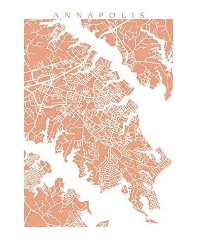 Amazon.com: Annapolis Map Print : Home & Kitchen