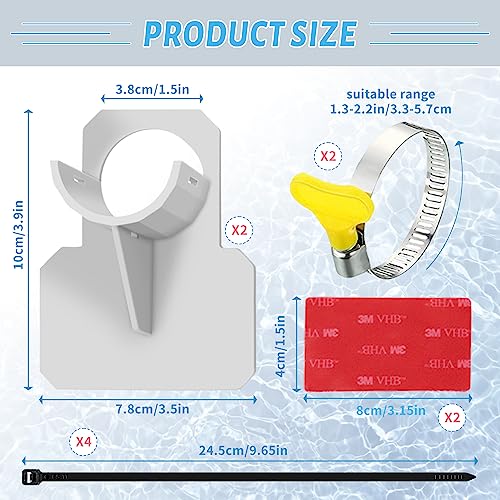 2Pcs Swimming Pool Pipe Holders, Above Ground Pool Accessories with ...