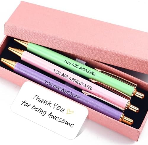 Amazon.com : InnoBeta Thank You Pen Appreciation Gifts for Women, Awesome, Ballpoint Pen Set of ...