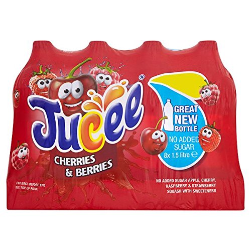 Jucee ohne Zuckerzusatz Kirschen & Beeren 8 x 1,5 Liter (Packung mit 8 ...