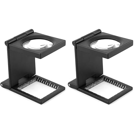 Amazon.com : 10X 28mm Mini Three-Folding 10X Magnifier Portable Zinc ...