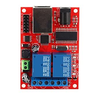 Controller Module, LAN Ethernet 2 Way Relay Board Delay Switch DC5V-24V ...