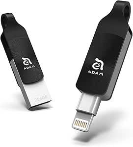 Amazon.com: iKlips Duo+ Apple Lightning Flash Drive 256GB Black ...