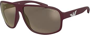 Amazon.com: Armani EA4130 57515A-63 - Gafas de sol color marrón claro ...