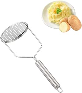 Goodern Potato Masher,Stainless Steel Heavy Duty Metal Potato Smasher ...