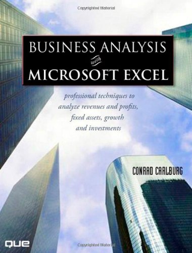 Business Analysis with Microsoft Excel (3rd Edition): Carlberg, Conrad: 9780789736642: Books ...