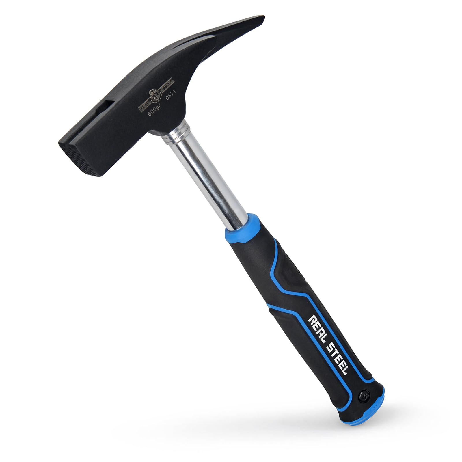 REAL STEEL Tubular Framing Hammer with Milled Face 21 Oz Jacketed ...