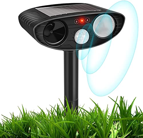 Buy Ultrasonic Cat Deterrent,Solar Powered Deterrent with Motion Sensor ...