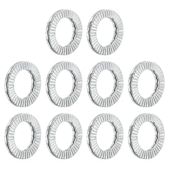 Amazon.com: uxcell 10pcs #10 Wedge Locking Stainless Steel Washers, Vibration Resistant, DIN ...