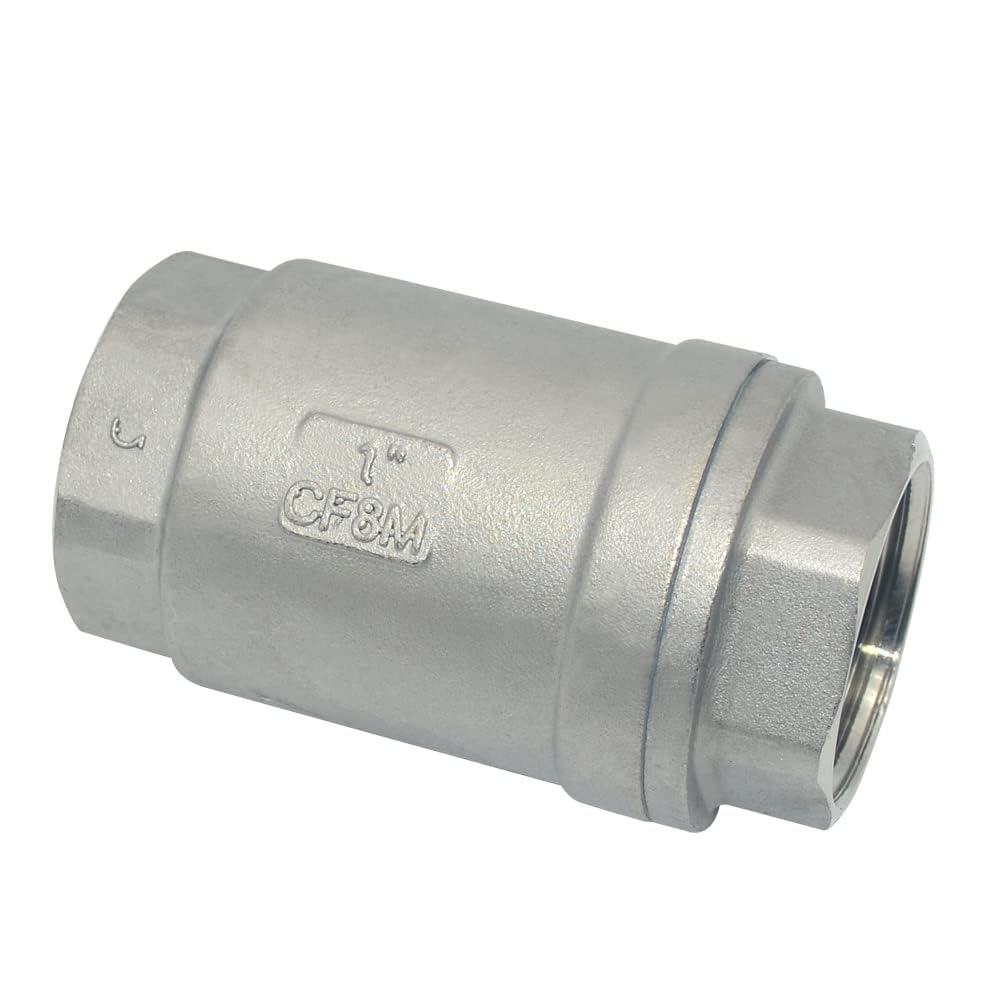 Snapklik.com : Megairon 1" NPT Female WOG1000 Check Valve, Spring ...