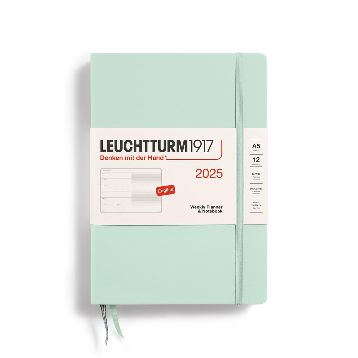 Amazon.com : LEUCHTTURM1917 - Weekly Planner & Notebook 2025, Hardcover ...