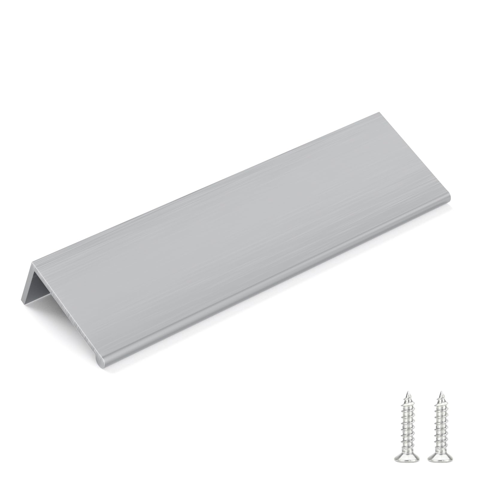 Snapklik.com : Goldenwarm 10 Pack Brushed Nickel Finger Edge Pulls ...
