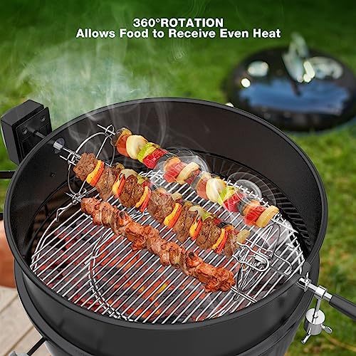 onlyfire Rotisserie Kebab Skewer Attachment, Universal Rotating System ...
