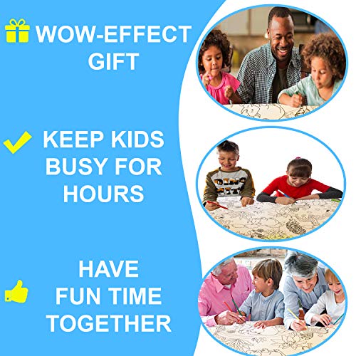 Snapklik.com : Giant Coloring Poster - Animals Jumbo Table Wall ...