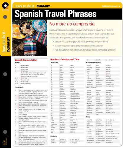Spanish Travel Phrases (Quamut): Quamut: 9781411497641: Amazon.com: Books