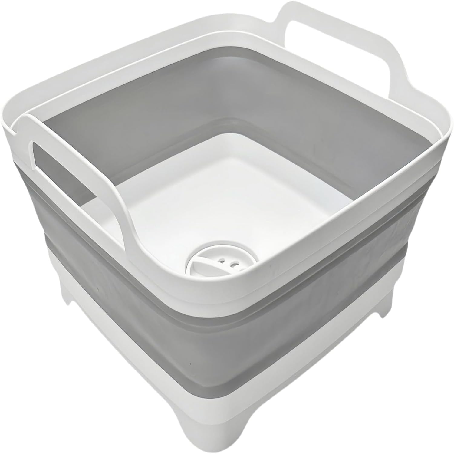 Amazon.com: Collapsible Wash Basin 9L, Foldable Dish Tub with Drain ...