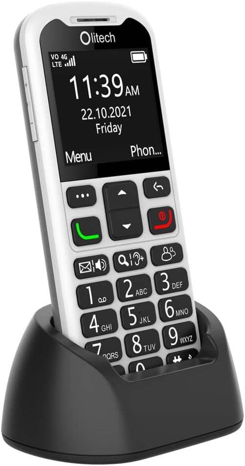 artfone 4G SIM-Free Mobile Phone for The Elderly with Big Button, LTE ...