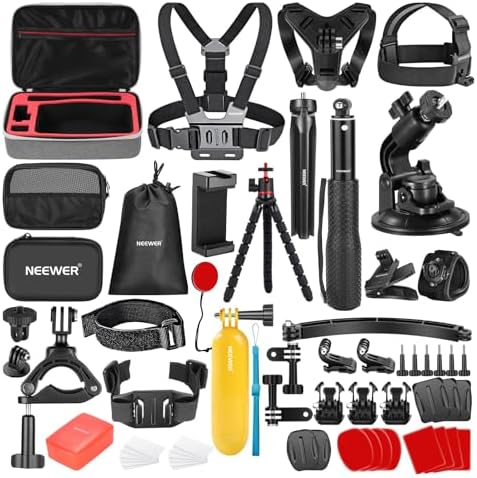 YHTSPORT Action Camera Accessories Kit Set Compatible with GoPro Hero ...