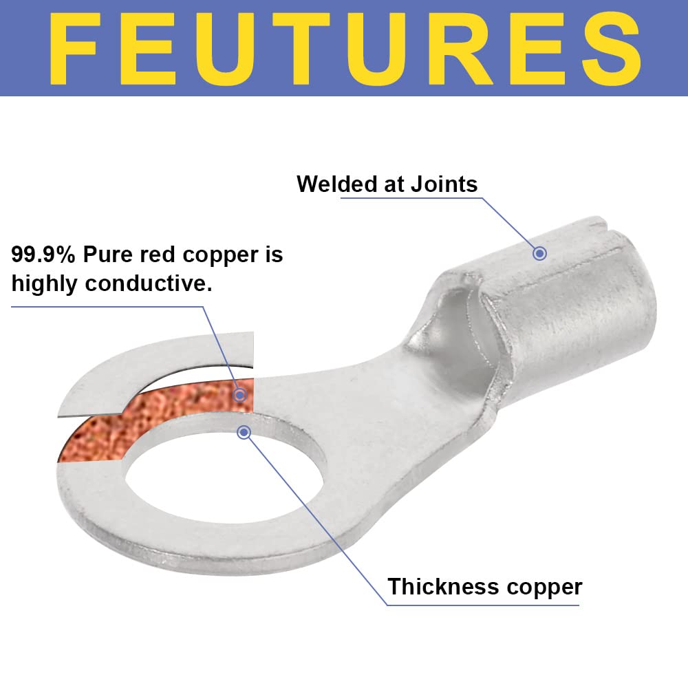 Snapklik.com : Haisstronica 330PCS Non-Insulated Wire Connectors Kit