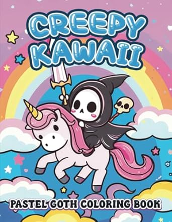 Amazon.com: Creepy Kawaii Pastel Goth Coloring Book: Cute and Spooky ...