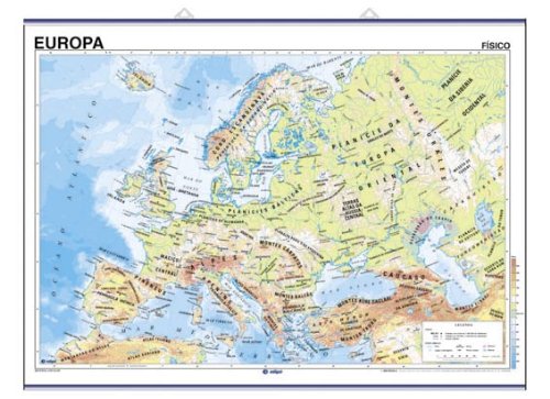 Europa, físico / político: Mapas Murales : Edigol Ediciones, Edigol ...