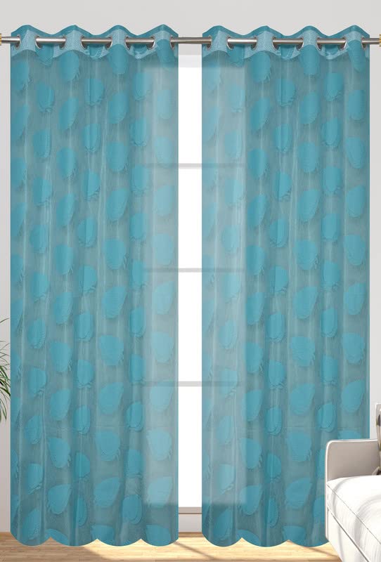 Buy FABREEVA Heavy Polyester Glittering Tissue Net Leaf Semi ...