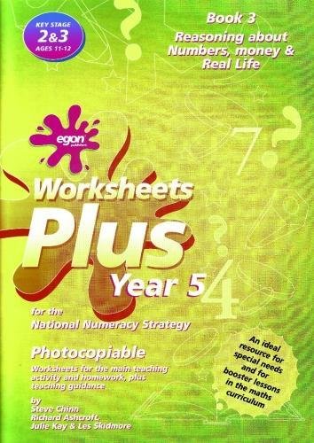 Worksheets Plus for the National Numeracy Strategy Year 5 (Book 3 ...