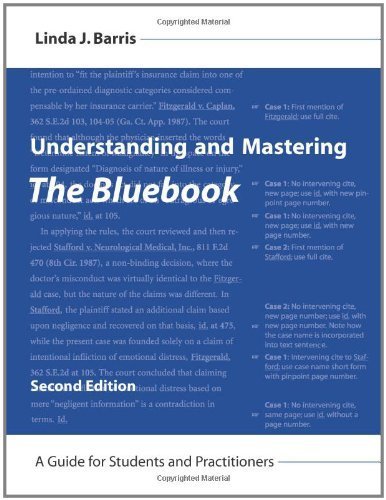 Understanding and Mastering The Bluebook by A Guide for Students and ...