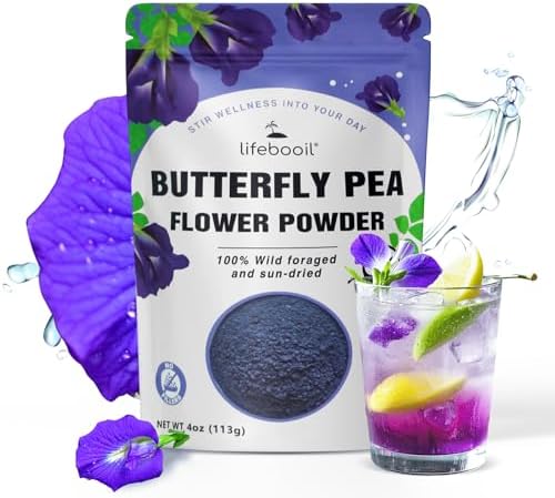 Amazon.com : Butterfly Pea Flower Powder 4oz | Natural Blue Food ...