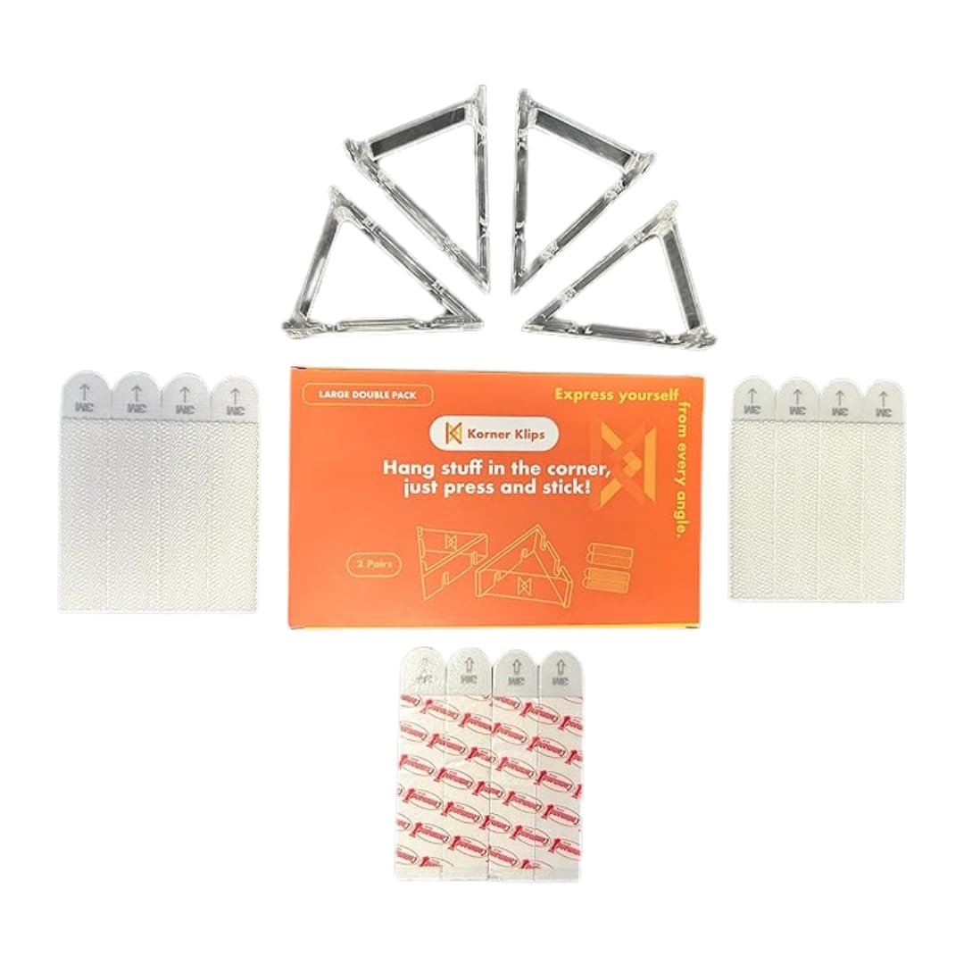 Picture Hanging Kit by Korner Klips, Corner Hanger, Picture Hanging ...