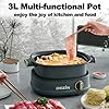 Amazon.com: Dezin Electric Shabu Shabu Pot with Removable Pot, 3L Non ...