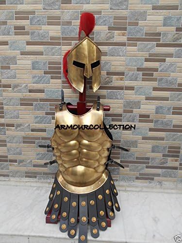 Muscle Armour Suit Greek Movie Roleplay 300 Spartan Helmet w red plum ...