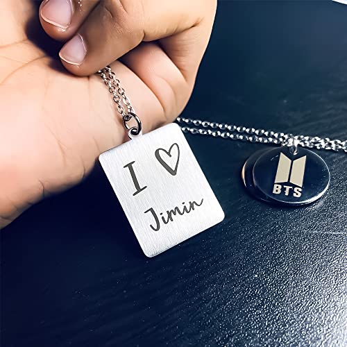 Buy University Trendz Unisex BTS Combo - Kpop Jimin Pendant Necklace ...