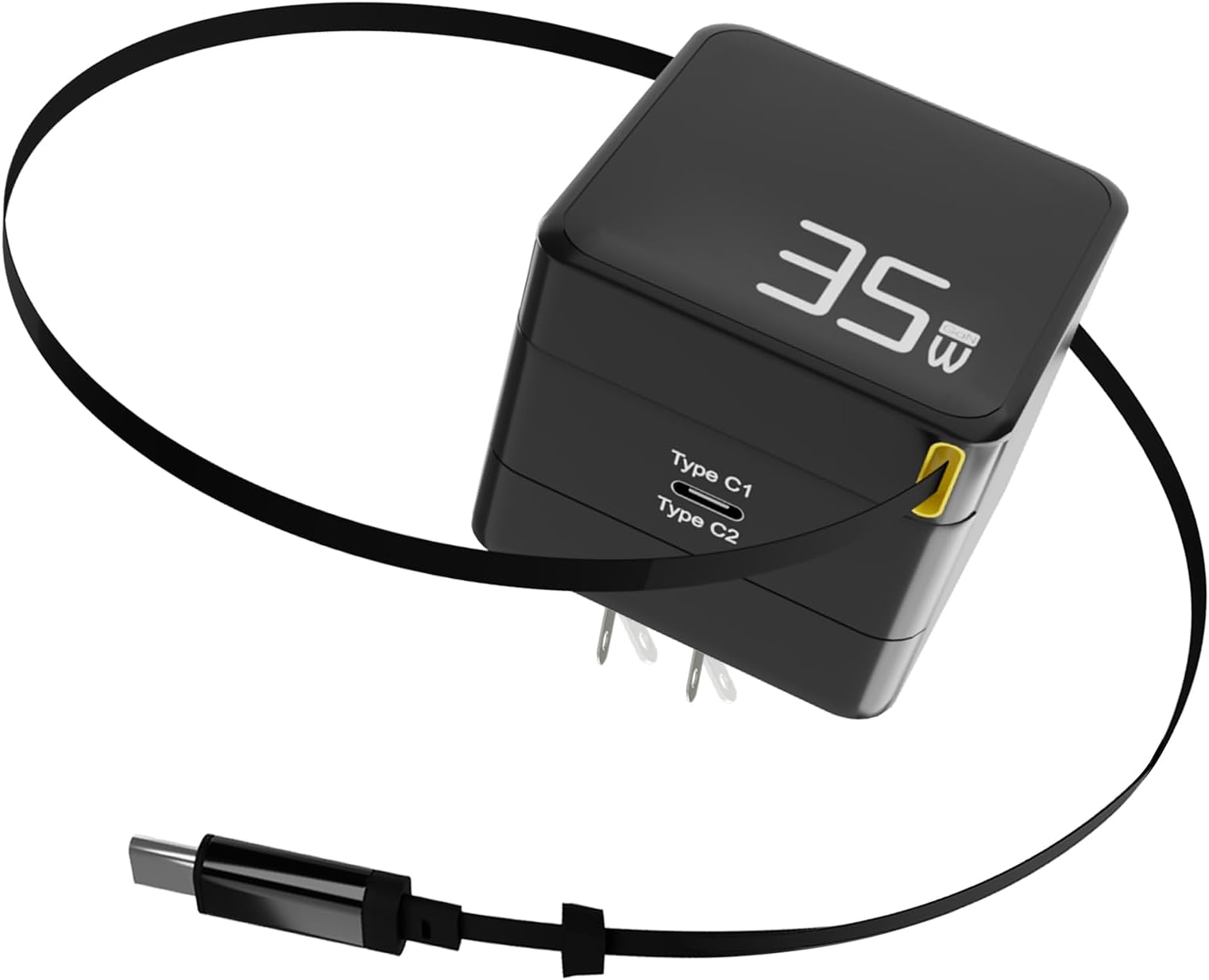 Amazon.com: 65W Retractable USB C Charger Block, PD PPS Fast Charging ...