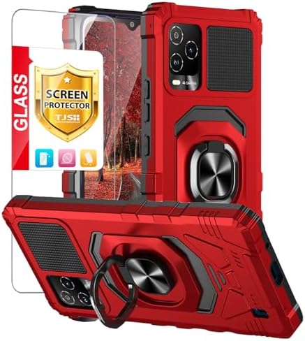 Amazon.com: TJS Compatible for BLU View 5 Pro B170D Case, with Tempered ...