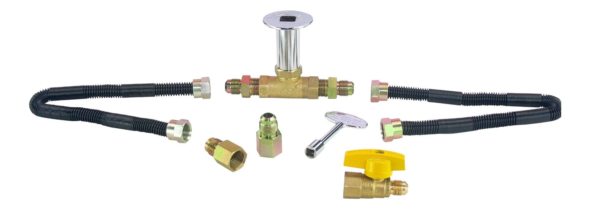 Snapklik.com : Fire Pit Gas Burner Connection Kit- Complete 1/2" Kit ...