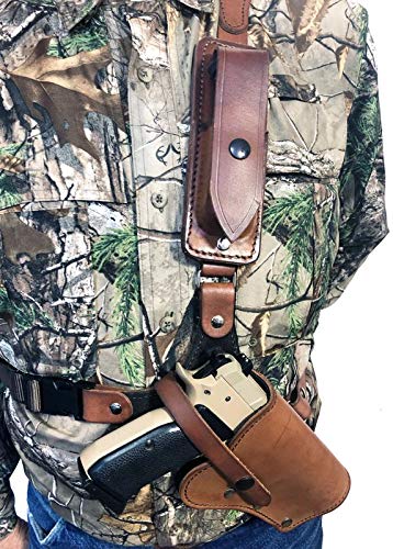 WESTERN IMAGES LEATHERWORKS, INC. Sportsman's Leather Chest Rig Holster ...