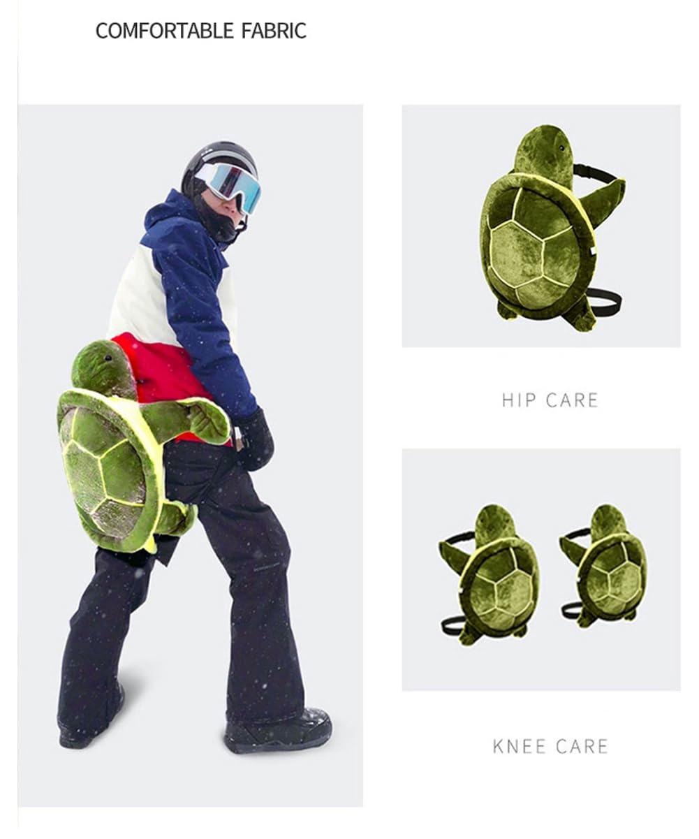 3pcs Turtle Ski Protective Gear Oversize Hip Protectors for Skating ...