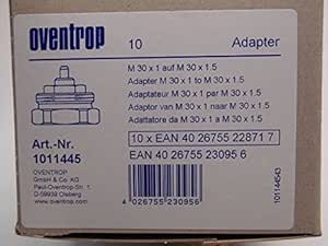 Oventrop Adapter M30x1 to M30x1.5, 1011445, set of 10 : Amazon.co.uk ...
