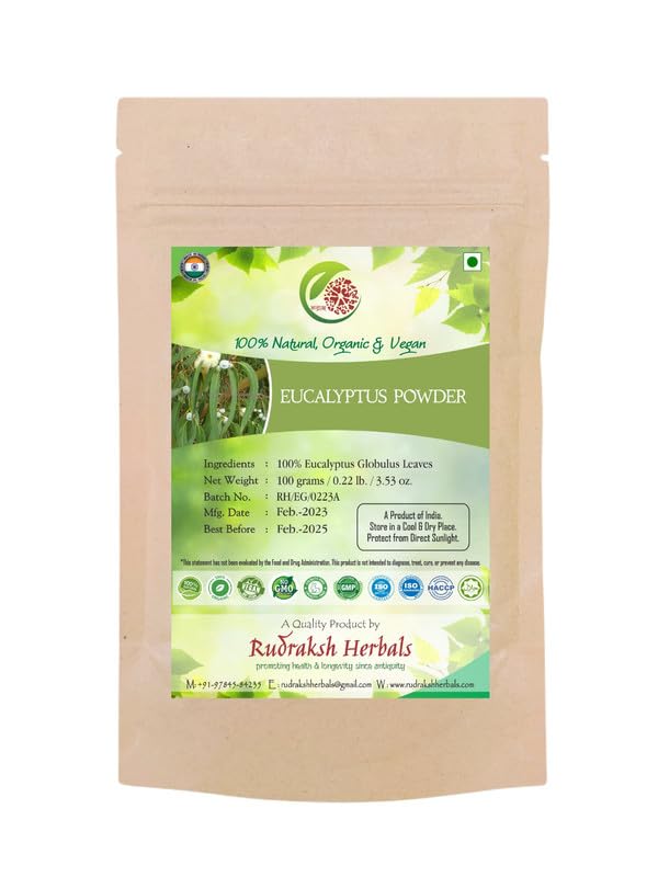 Buy Eucalyptus Powder 100% Eucalyptus Globulus Leaves 100gm Online at ...