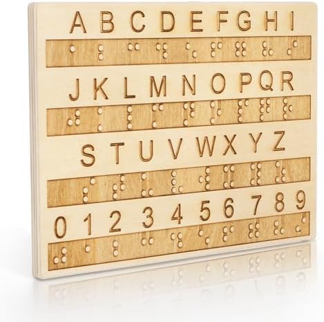 Amazon.com: Trandraft Wood Braille Fingerboard with 4 Line 28 Cells ...