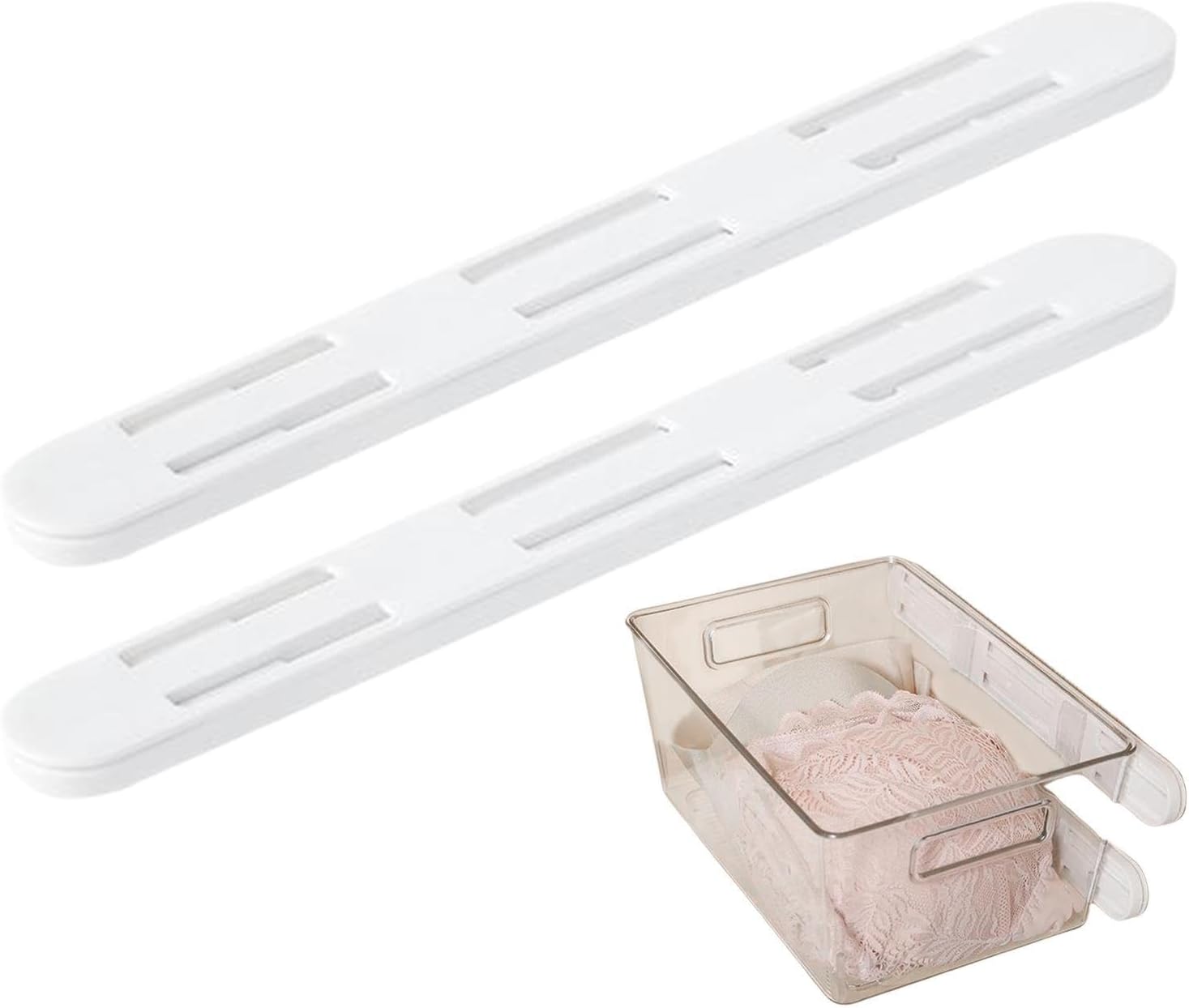 Pull Out Basket Rails - Kitchen Storage Rails for Organization Box ...