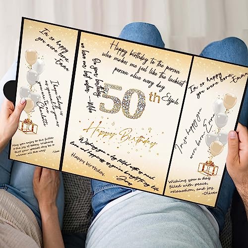 Snapklik.com : 50th Birthday Decorations Black And Gold, Creative 50th ...