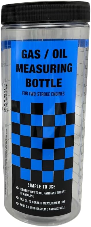 Amazon.com: [2-Pack] Wide Mouth Oil/Gas Measuring Bottle - Reusable ...