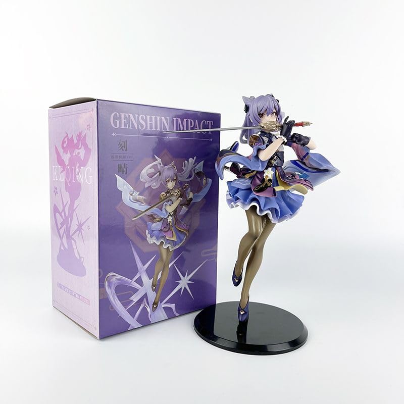 Genshin Impact Figures, Keqing Action Figure 23cm/9inch Keqing Figurine ...