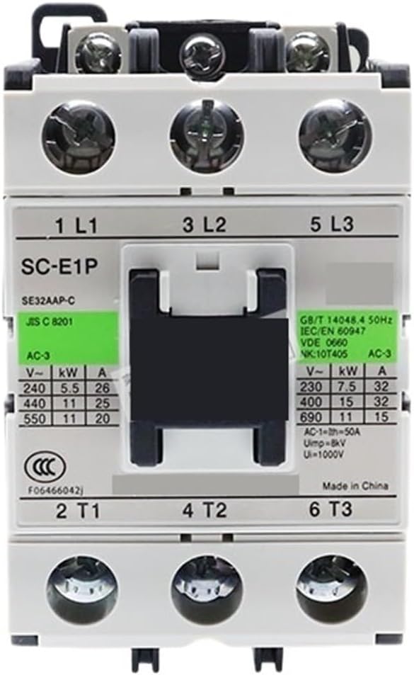 Amazon.com: BSXYLVA AC contactor SC-E1P 32A 110V 220V 380V Suitable for ...