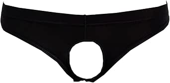 Lidoso Mens Sexy Funny Low Rise Hollow Out Open Front Brief Underwear ...