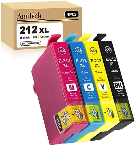 ARTITECH 212XL Ink Cartridges Compatible for Epson 212 XL for Epson ...