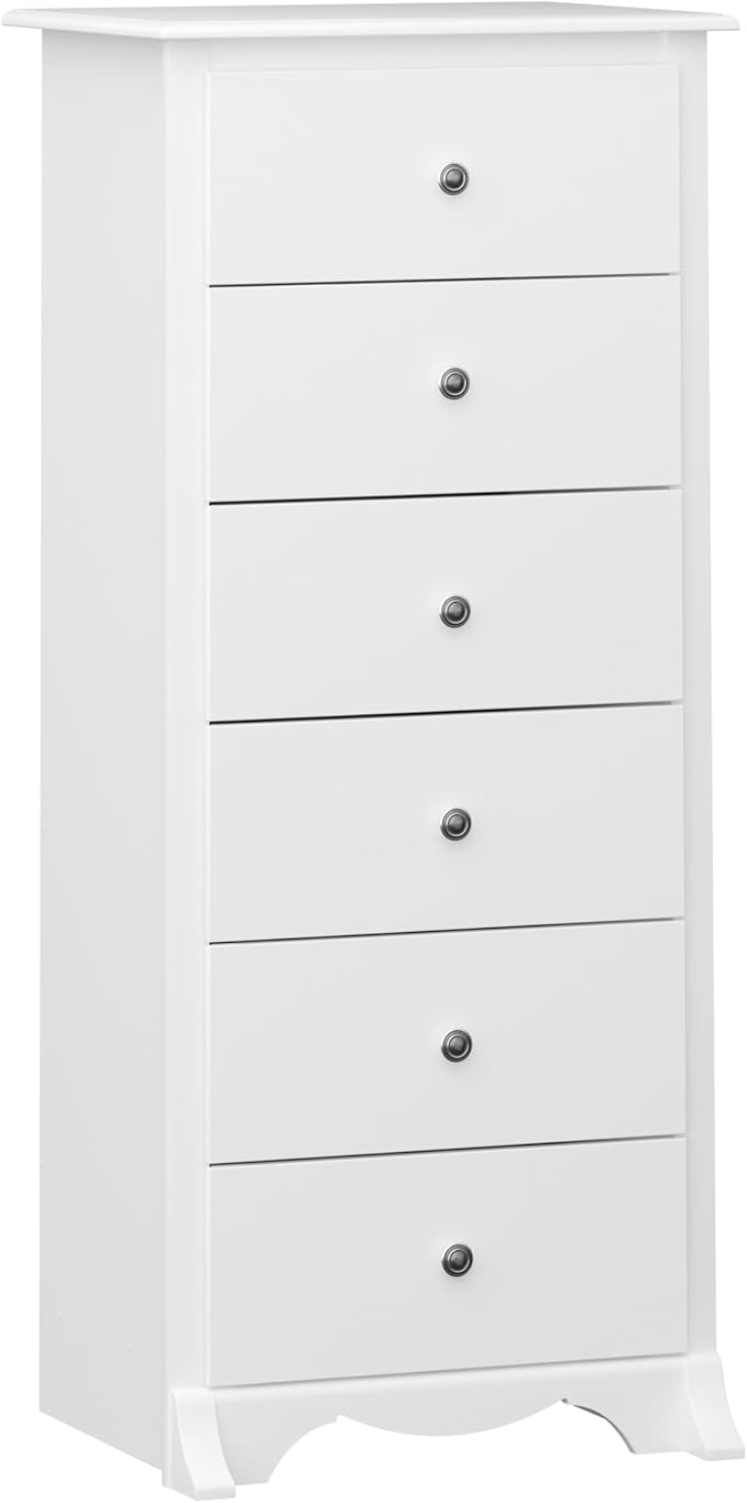 Prepac WDC-2354-K Sonoma Tall 6-Drawer Chest, White : Amazon.ca: Home